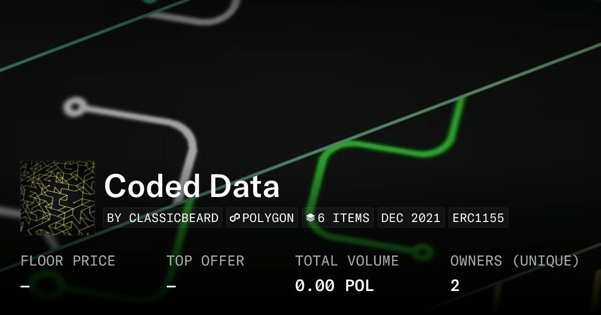 Coded Data Collection Opensea