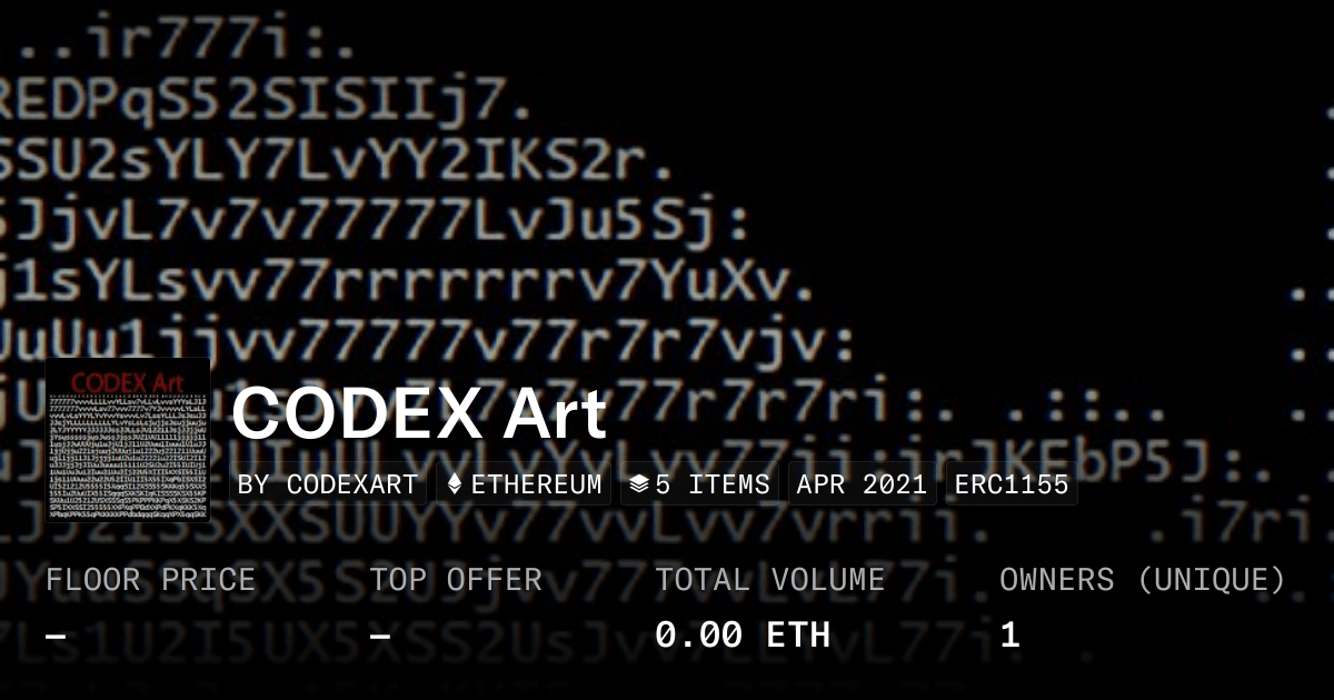 Codex Art Collection Opensea