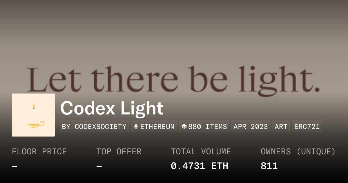 Codex Light Collection Opensea