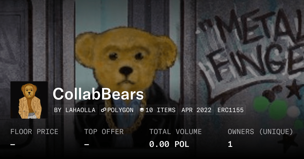 Collabbears Collection Opensea