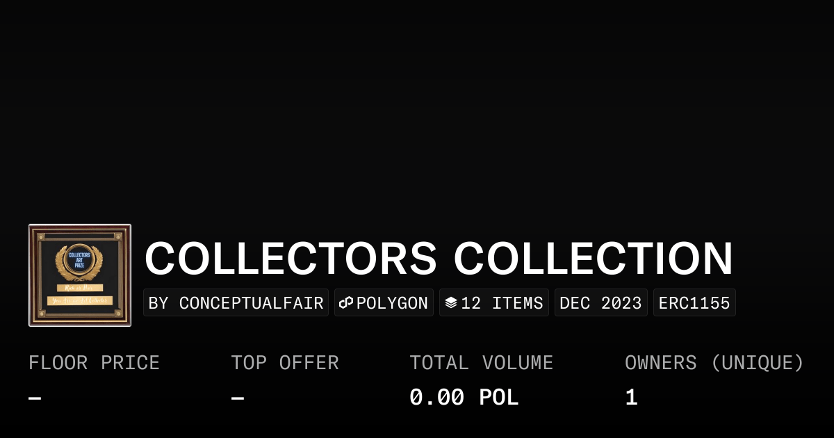 Collectors Collection Collection Opensea