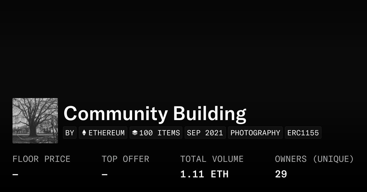 Community Building Collection Opensea