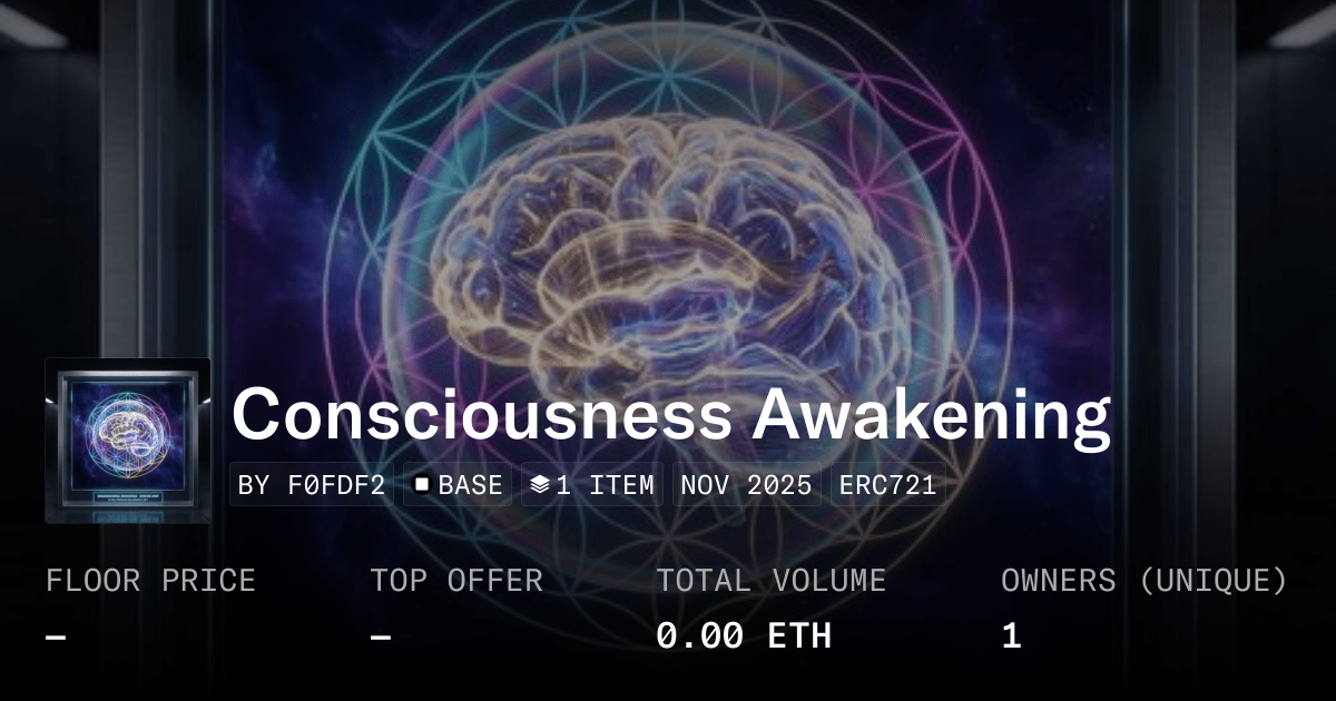 Consciousness Awakening Collection Opensea