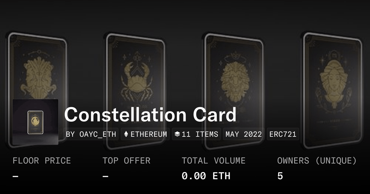 Constellation Card Collection Opensea