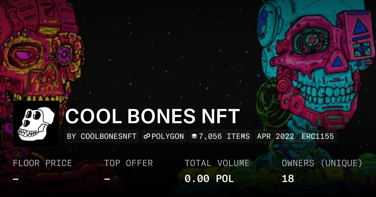 Cool Bones Nft Collection Opensea
