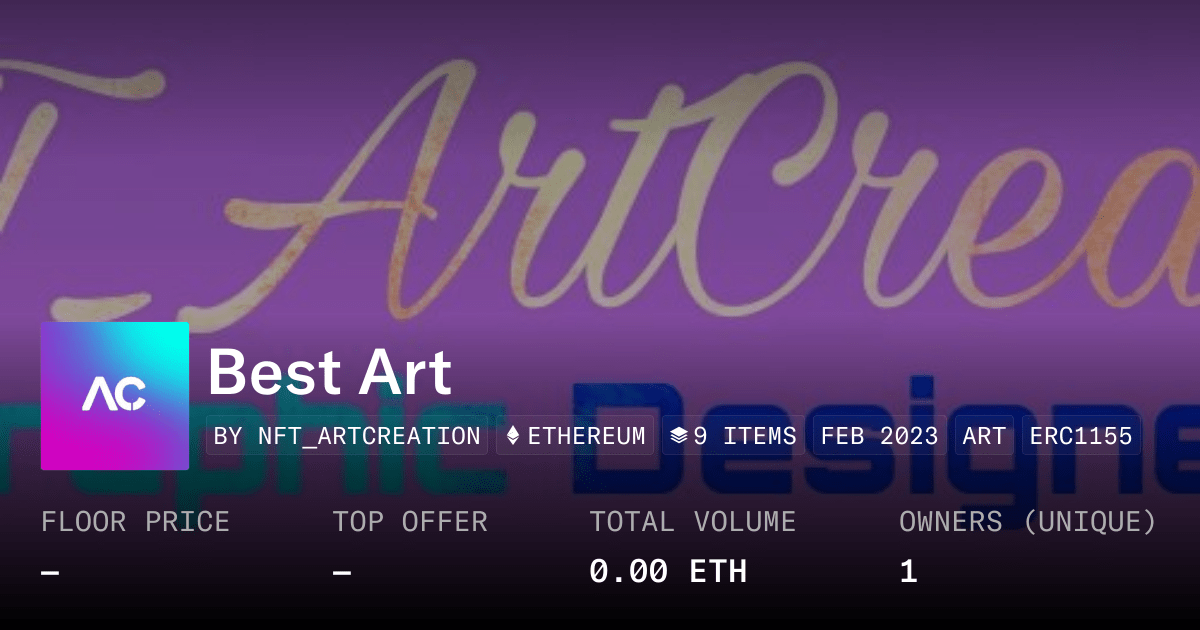 Best Art Collection Opensea