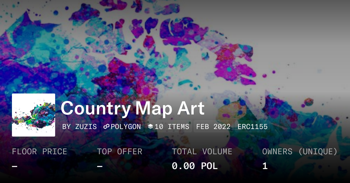 Country Map Art Collection Opensea