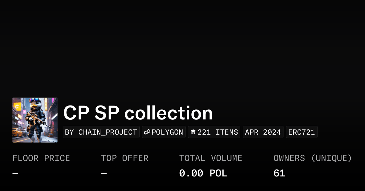 Cp Sp Collection Collection Opensea