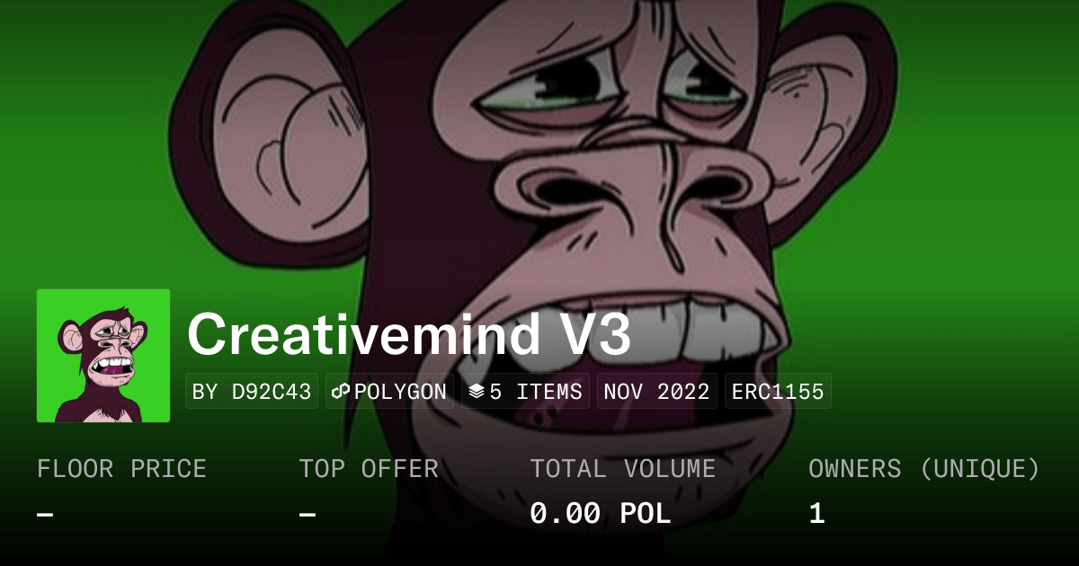 Creativemind V3 Collection Opensea