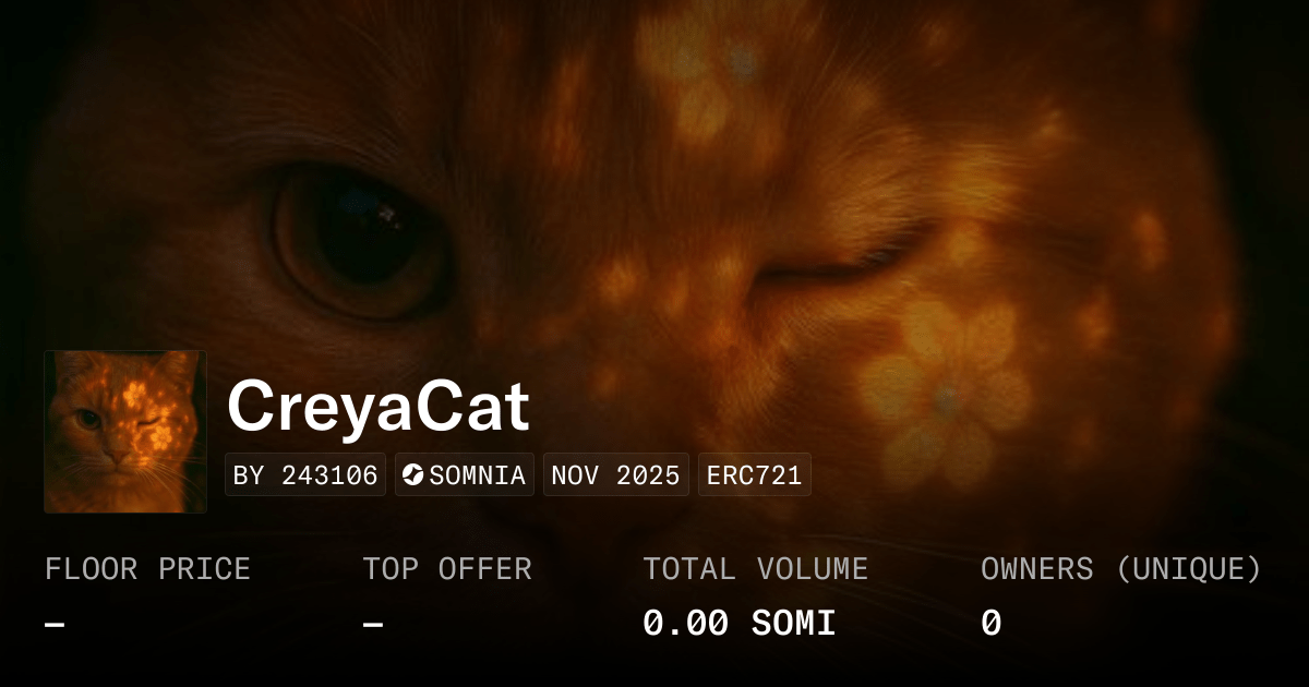 Creyacat Collection Opensea