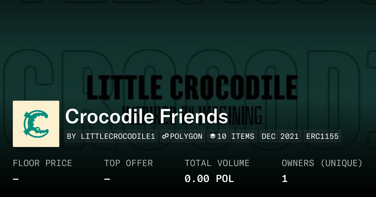 Crocodile Friends Collection Opensea