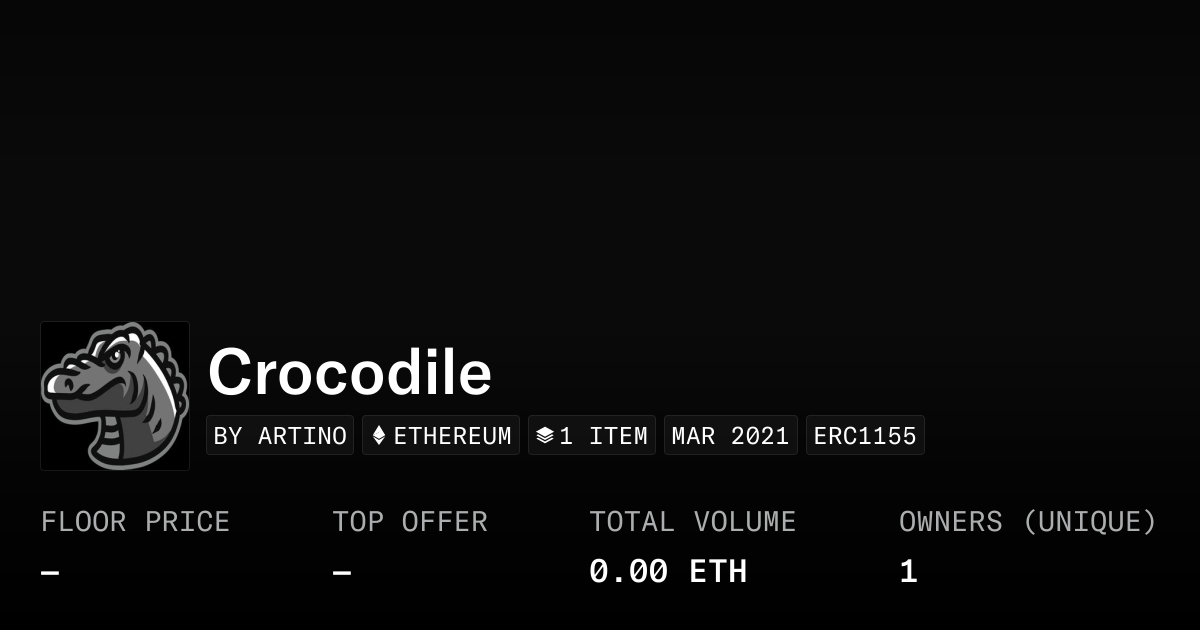 Crocodile Collection Opensea