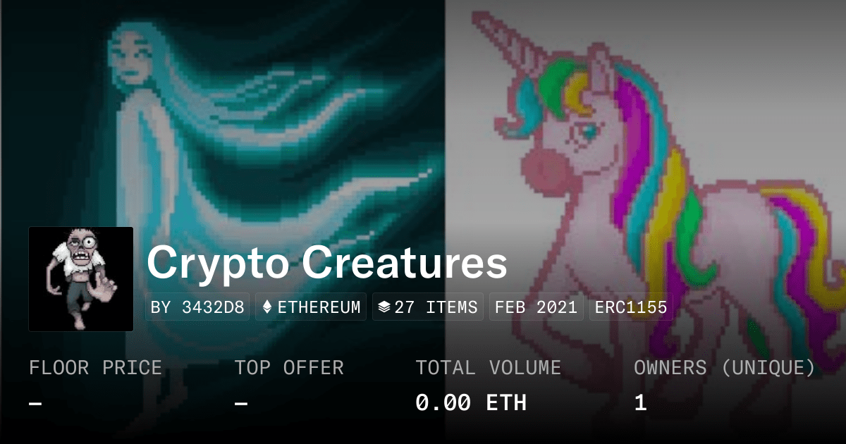 Crypto Creatures Collection Opensea