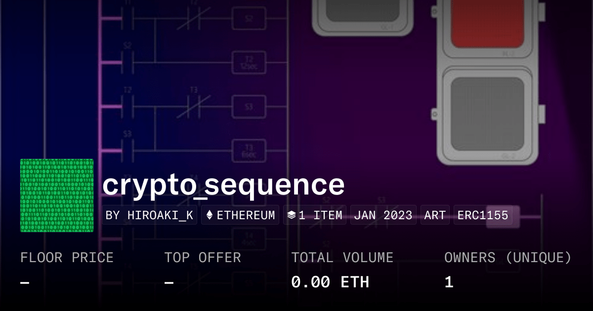 Crypto Sequence Collection Opensea