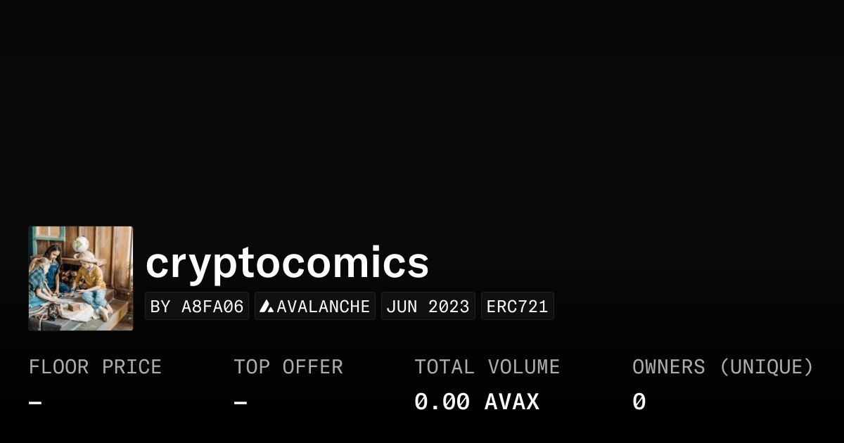 Cryptocomics Collection Opensea