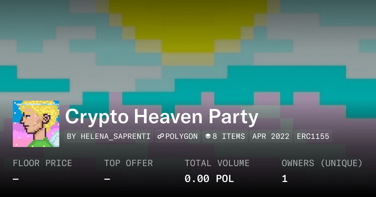 Crypto Heaven Party Collection Opensea
