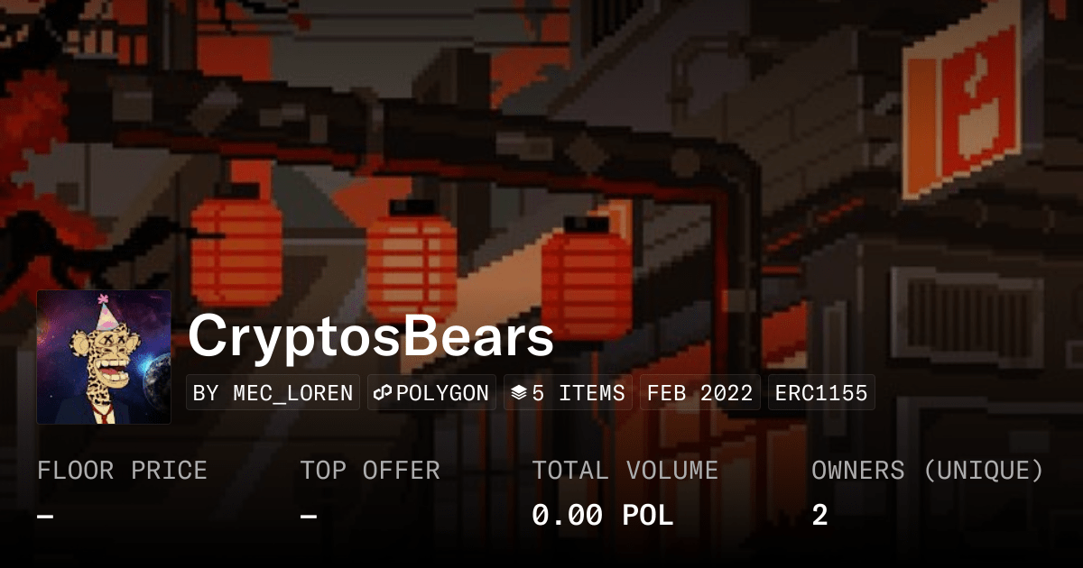 Cryptosbears Collection Opensea