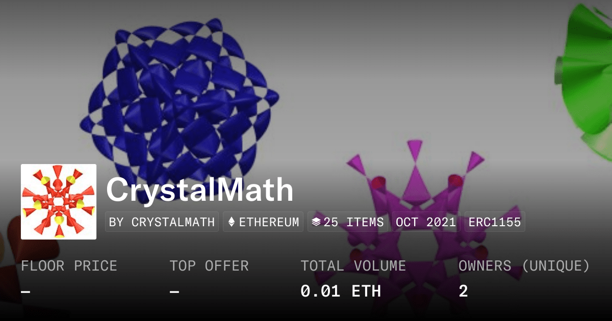 Crystalmath Collection Opensea