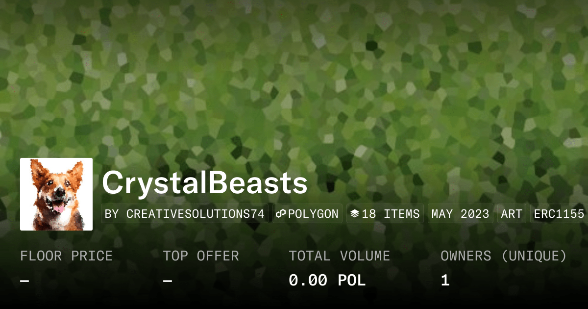 Crystalbeasts Collection Opensea