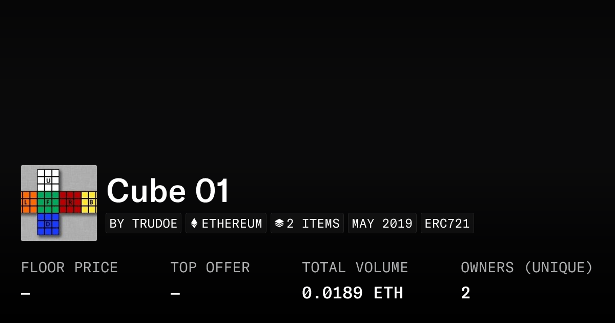 Cube 01 Collection Opensea