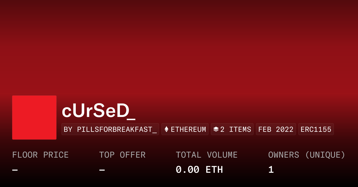 Cursed Collection Opensea