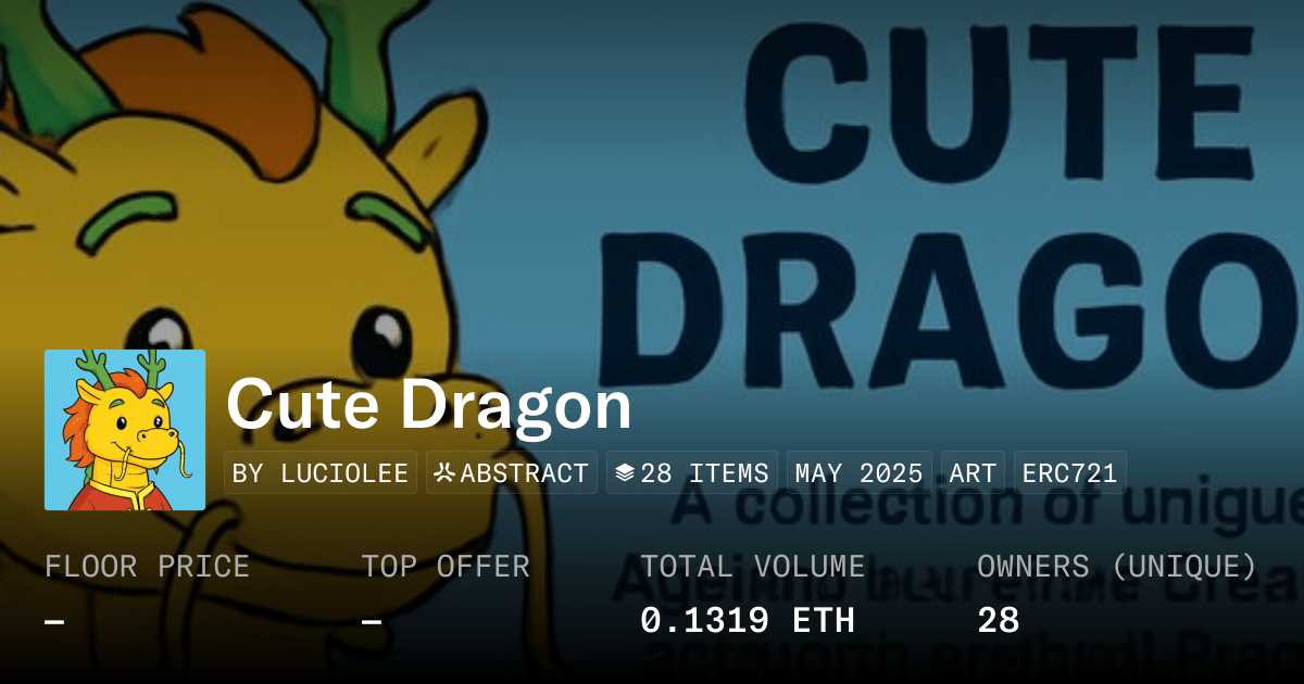 Cute Dragon Collection Opensea