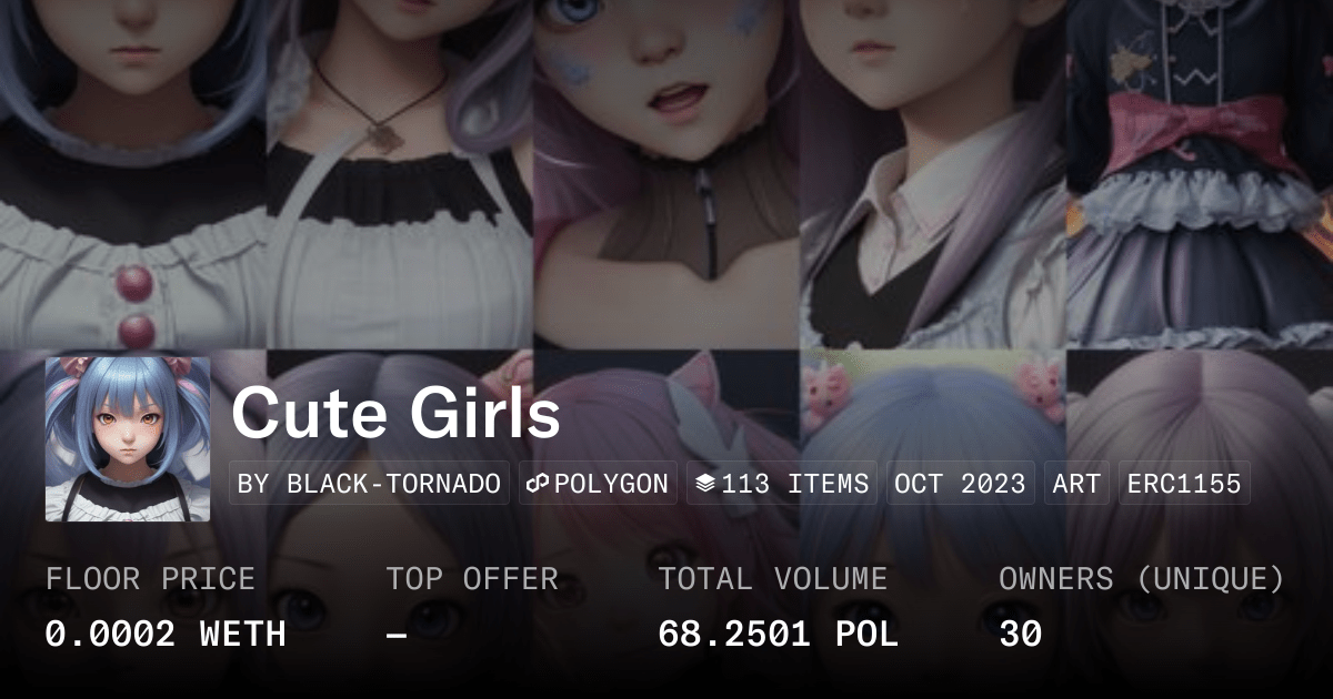 Cute Girls Collection Opensea
