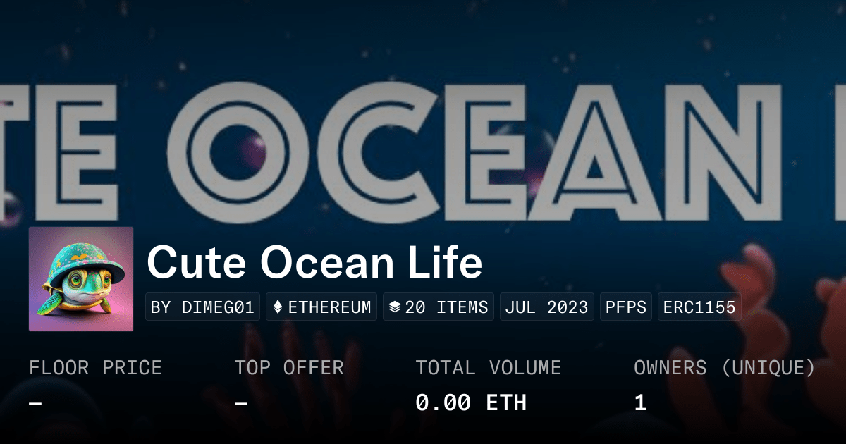 Cute Ocean Life Collection Opensea