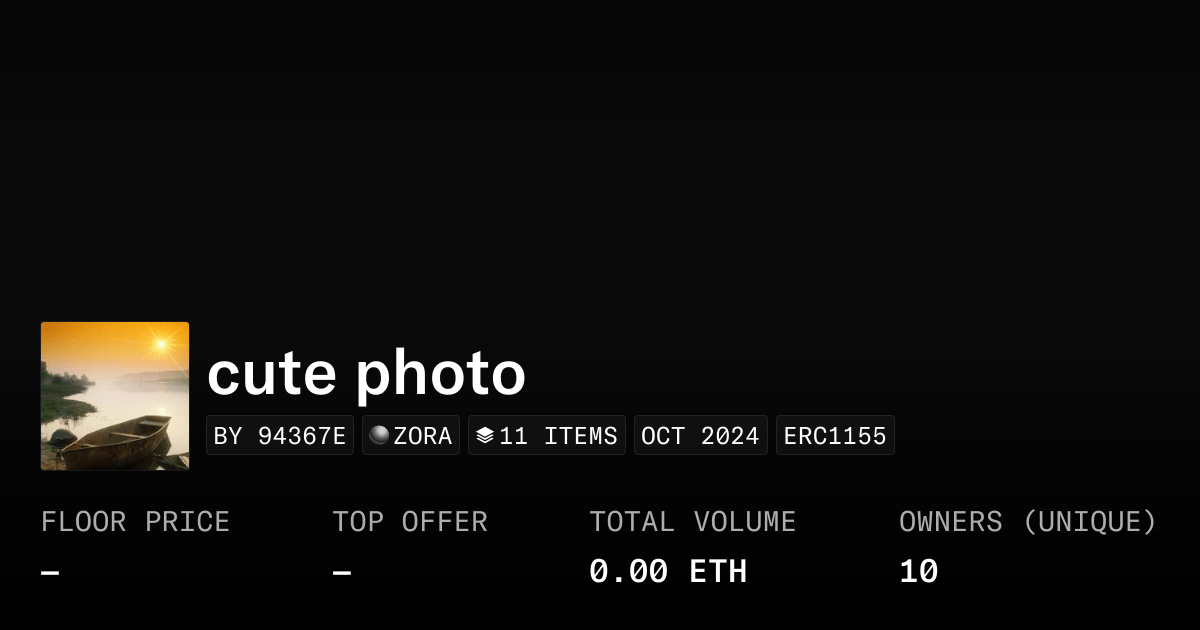 Cute Photo Collection Opensea