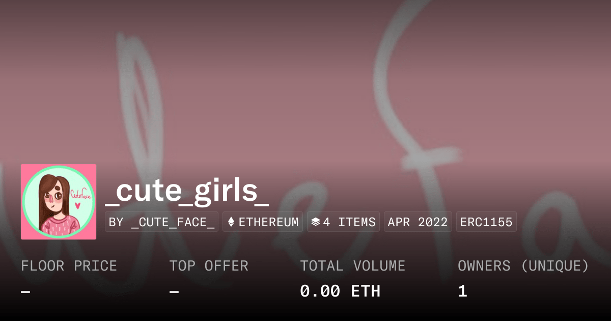 Cute Girls Collection Opensea