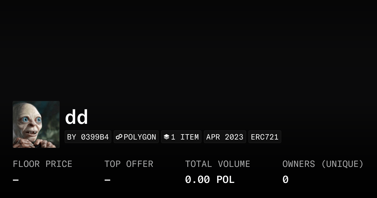 Dd Collection Opensea