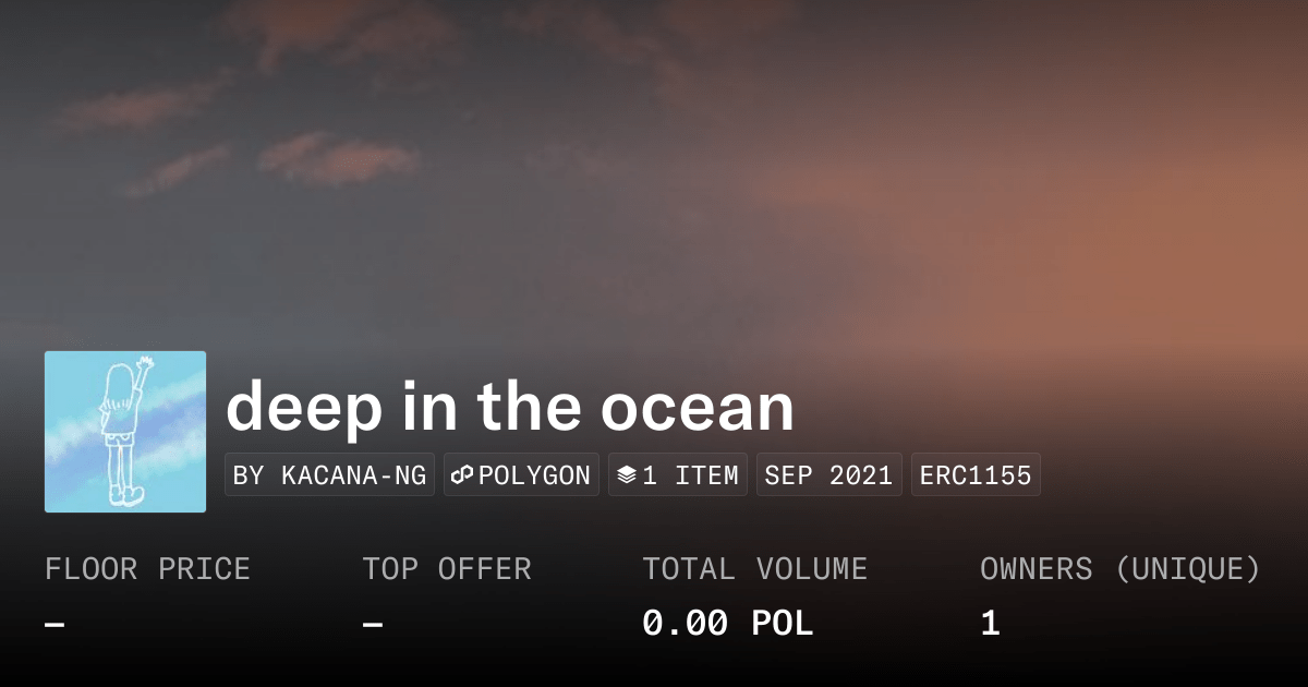 Deep In The Ocean Collection Opensea