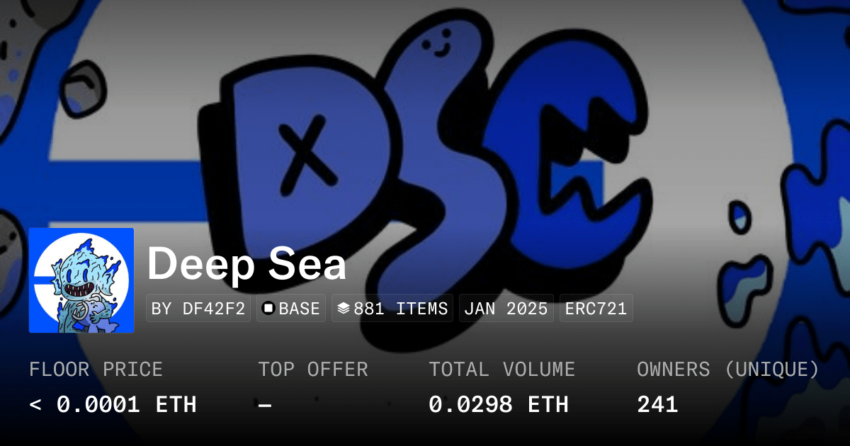 Deep Sea Collection Opensea