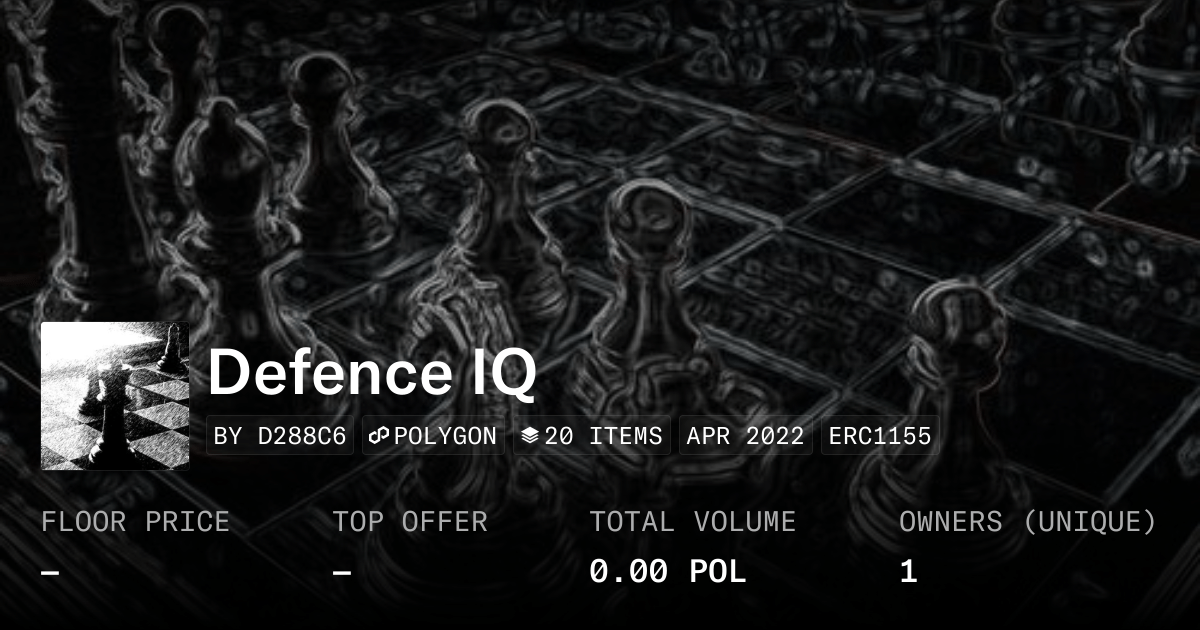 Defence Iq Collection Opensea