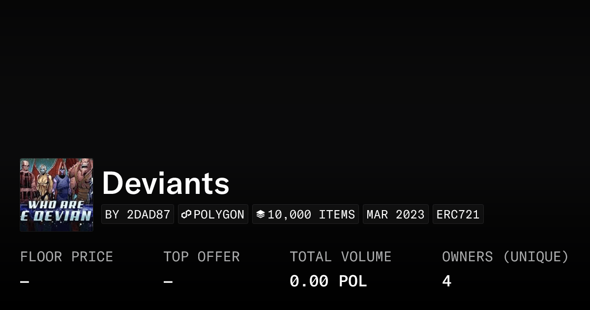 Deviants Collection Opensea