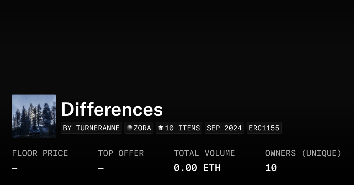 Differences Collection Opensea