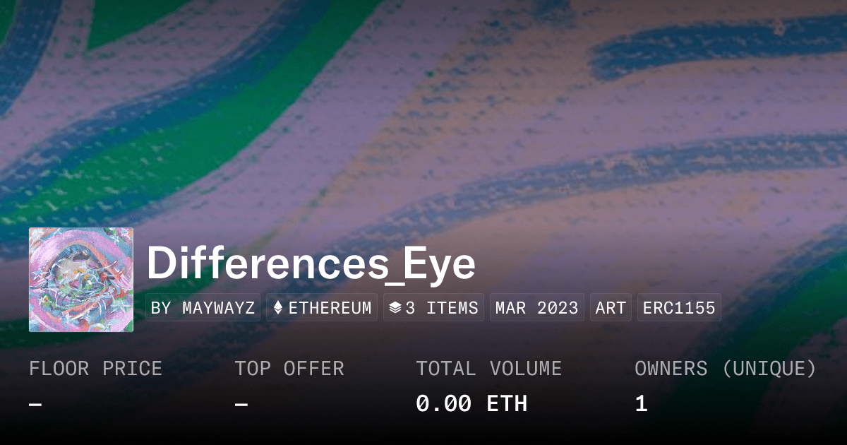 Differences Eye Collection Opensea