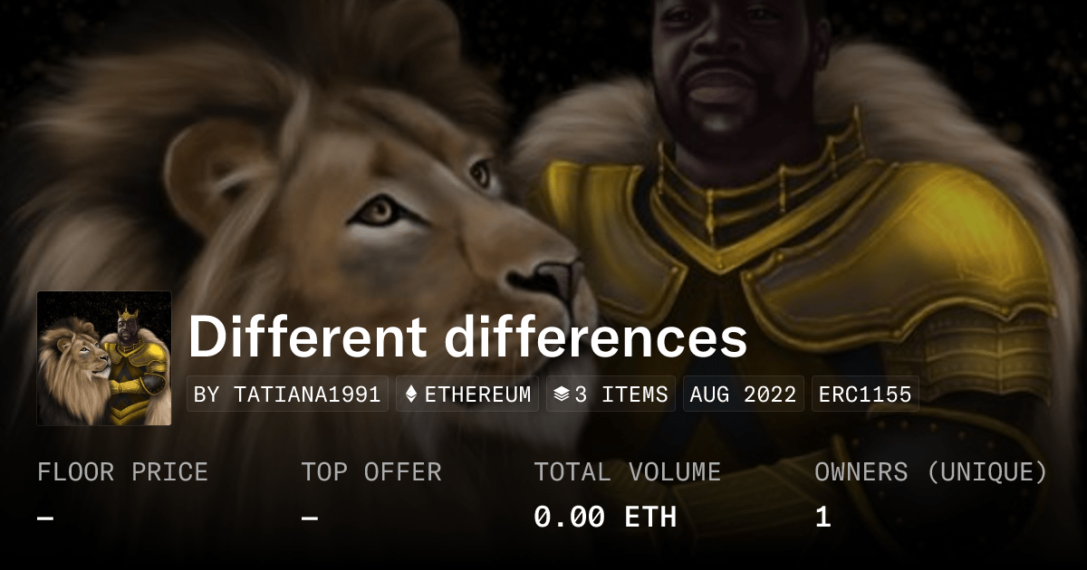 Different Differences Collection Opensea