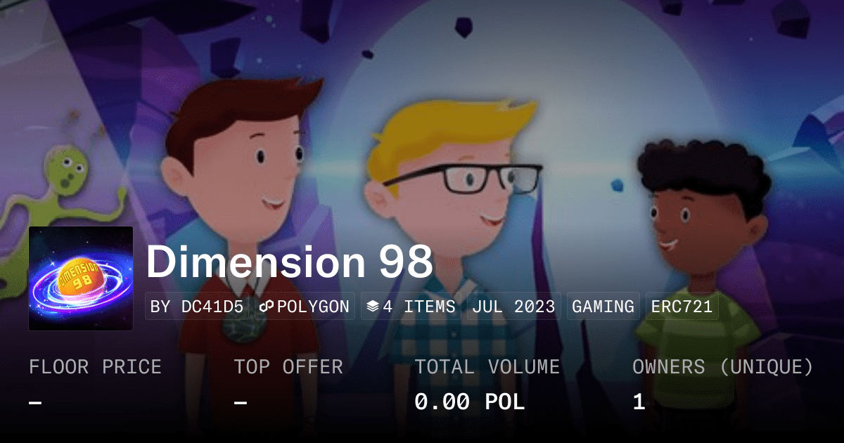 Dimension 98 Collection Opensea