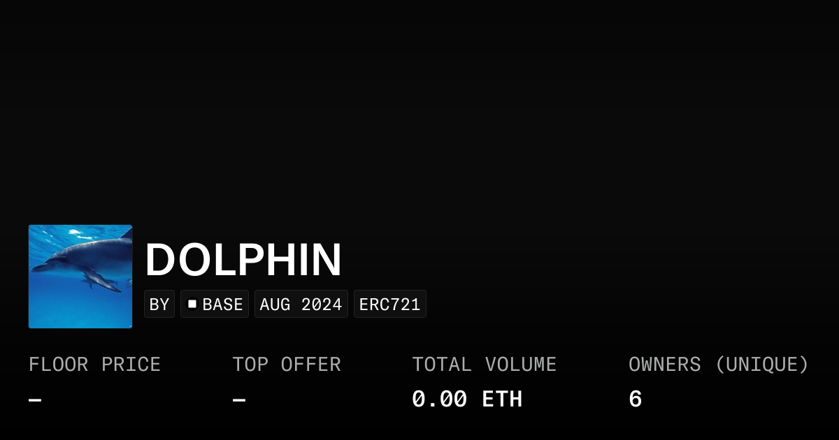 Dolphin Collection Opensea