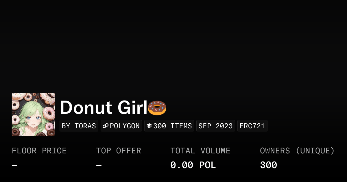 Donut Girlрџќ Collection Opensea