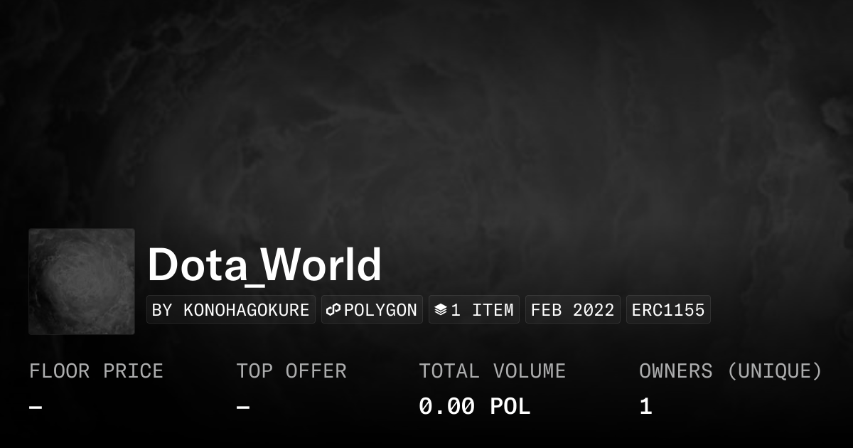Dota World Collection Opensea