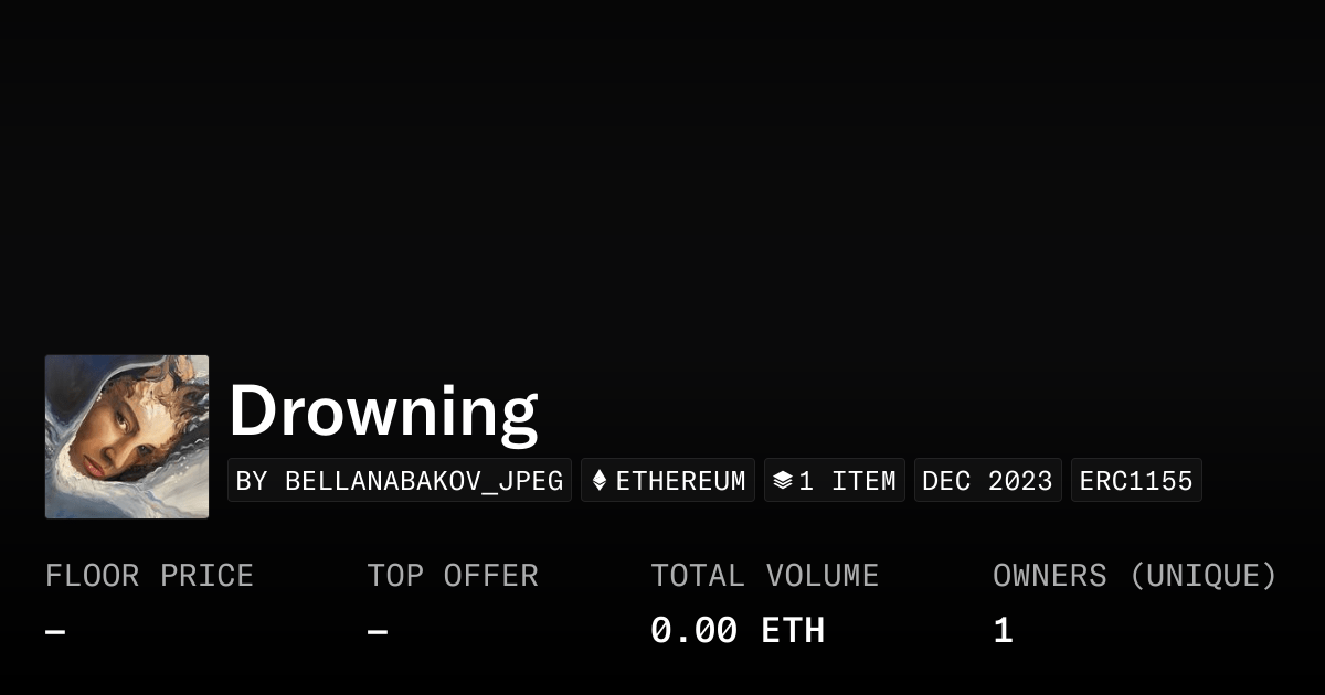 Drowning Collection Opensea