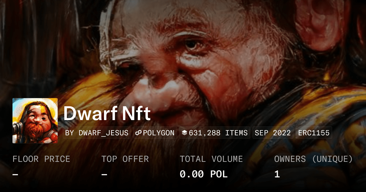 Dwarf Nft Collection Opensea