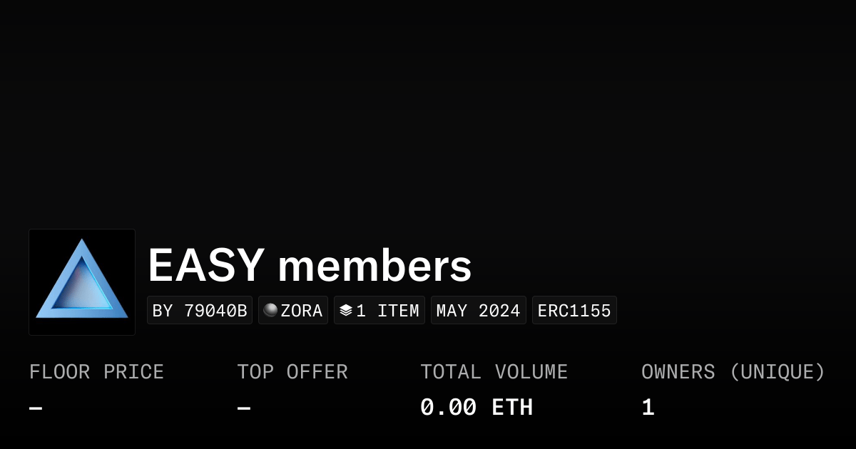 Easy Members Collection Opensea