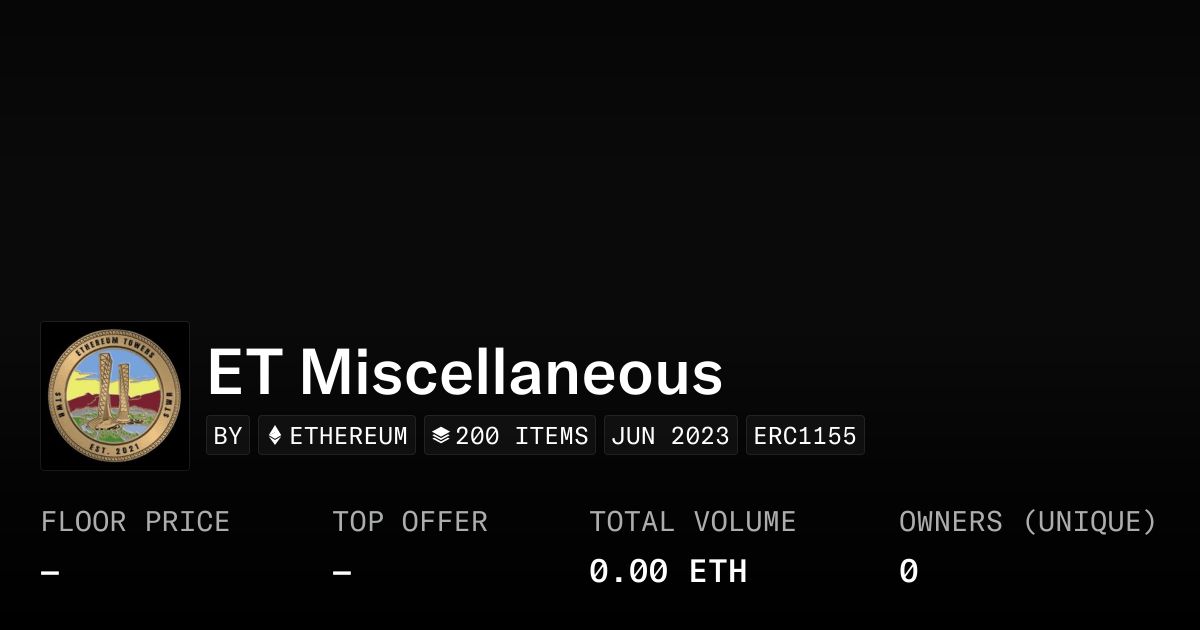 Et Miscellaneous Collection Opensea