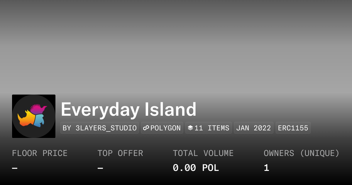 Everyday Island Collection Opensea