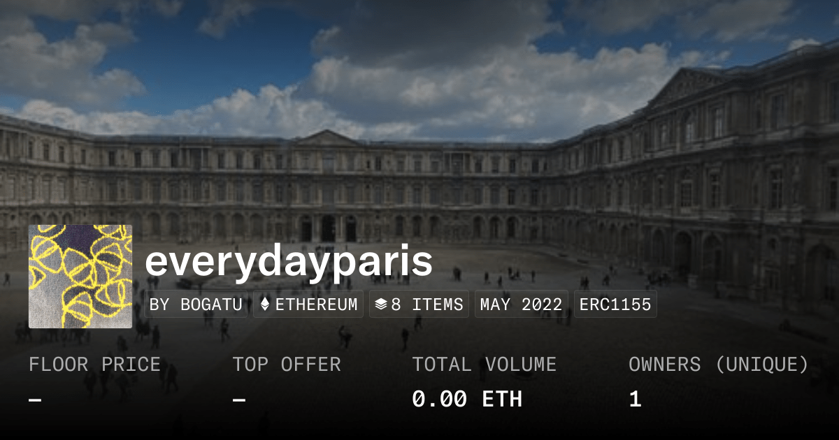 Everydayparis Collection Opensea