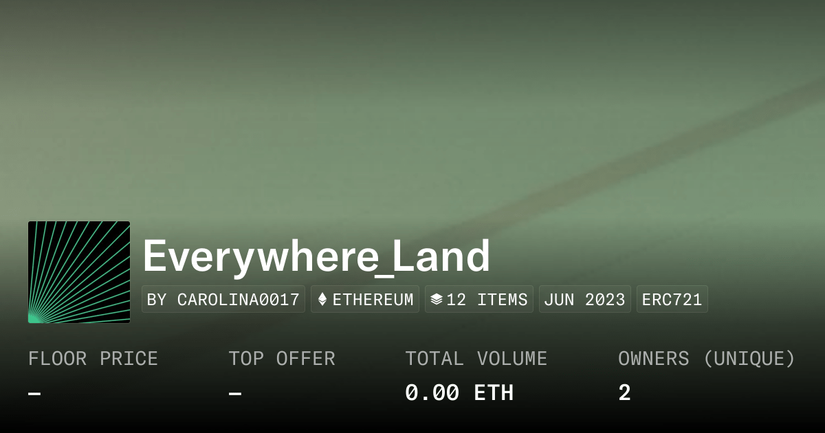Everywhere Land Collection Opensea