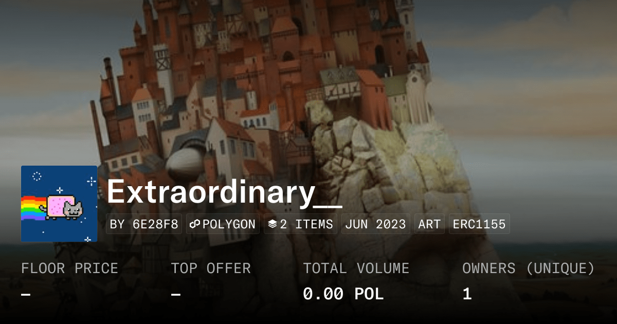 Extraordinary Collection Opensea